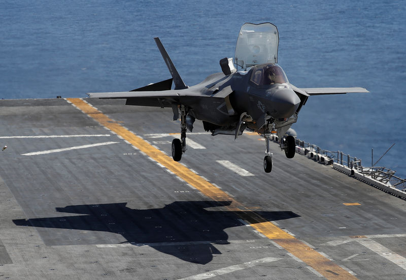 U.S. showcases stealth fighter training on amphibious carrier By Reuters