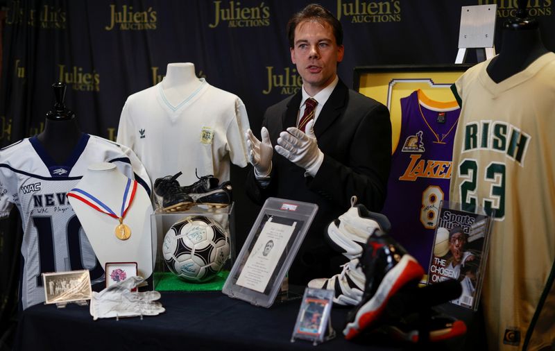 LeBron James 'Chosen One' jersey, Maradona boots head to auction By Reuters